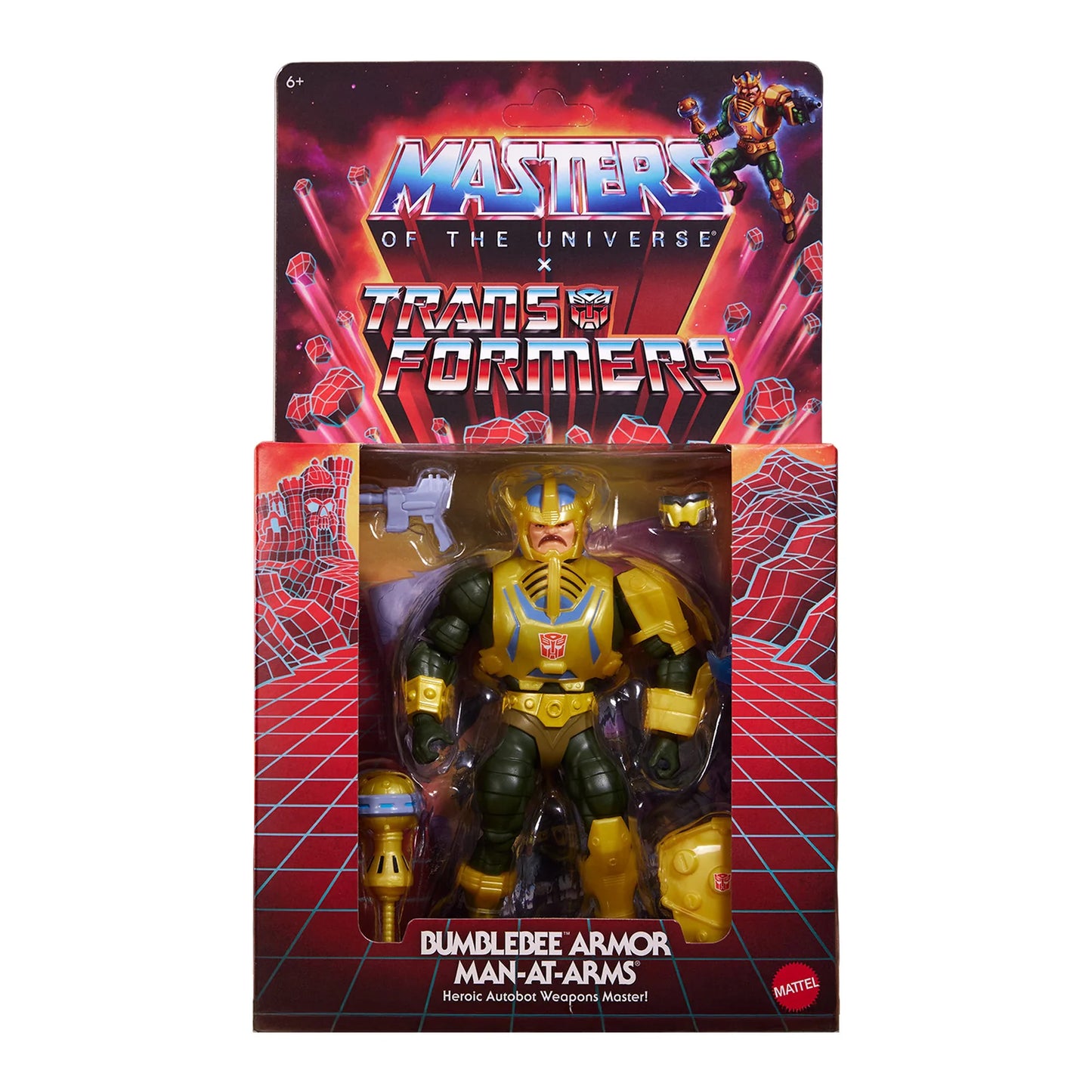 Masters of the Universe x Transformers Bumblebee Armor Man-At-Arms Act ...